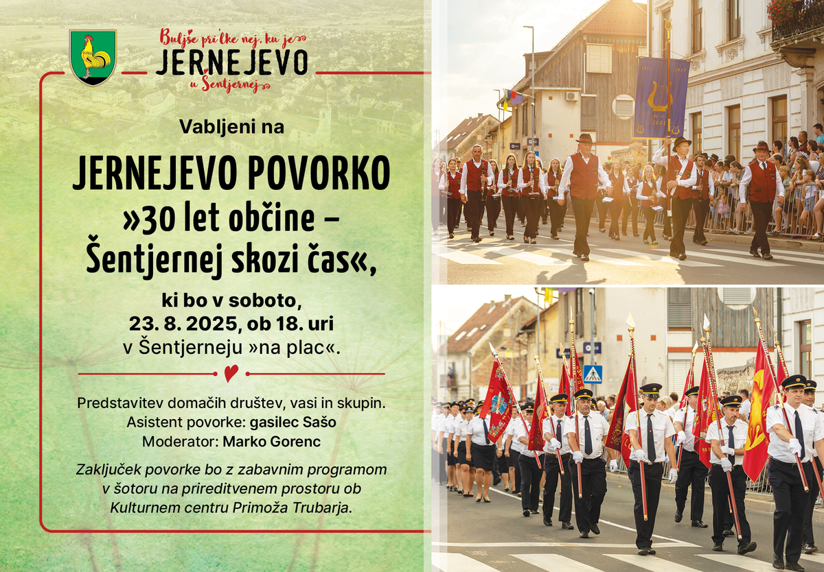 JERNEJEVO 2025 / Jernejeva povorka - sentjernej.si